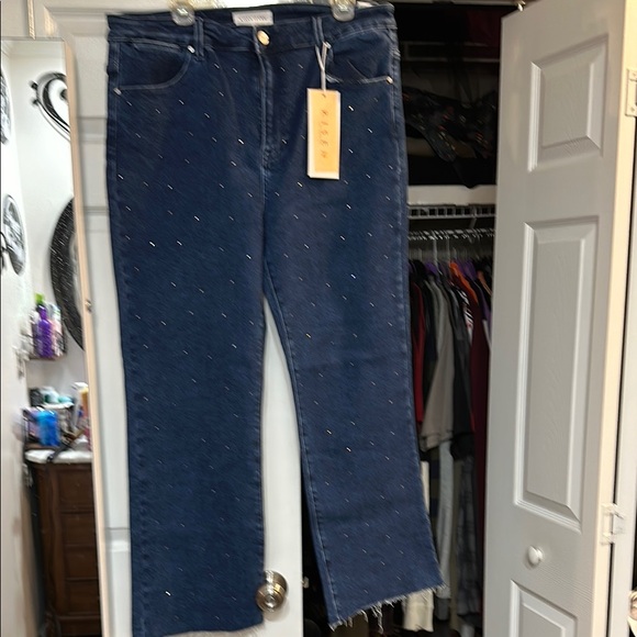 Risen Jeans | Jeans | Womens Risen Blue Jeans With Rhinestone Accents ...